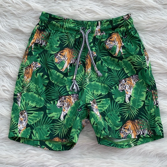 Lola + The Boys | Swim | Lola The Boys Tiger Swim Trunks | Poshmark